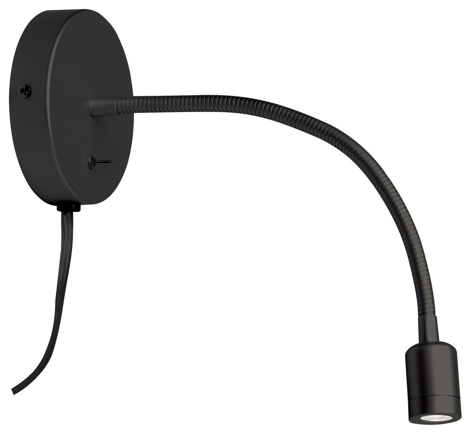 3W Matte Black Wall Lamp - Modern - Swing Arm Wall Lamps - by PARMA ...