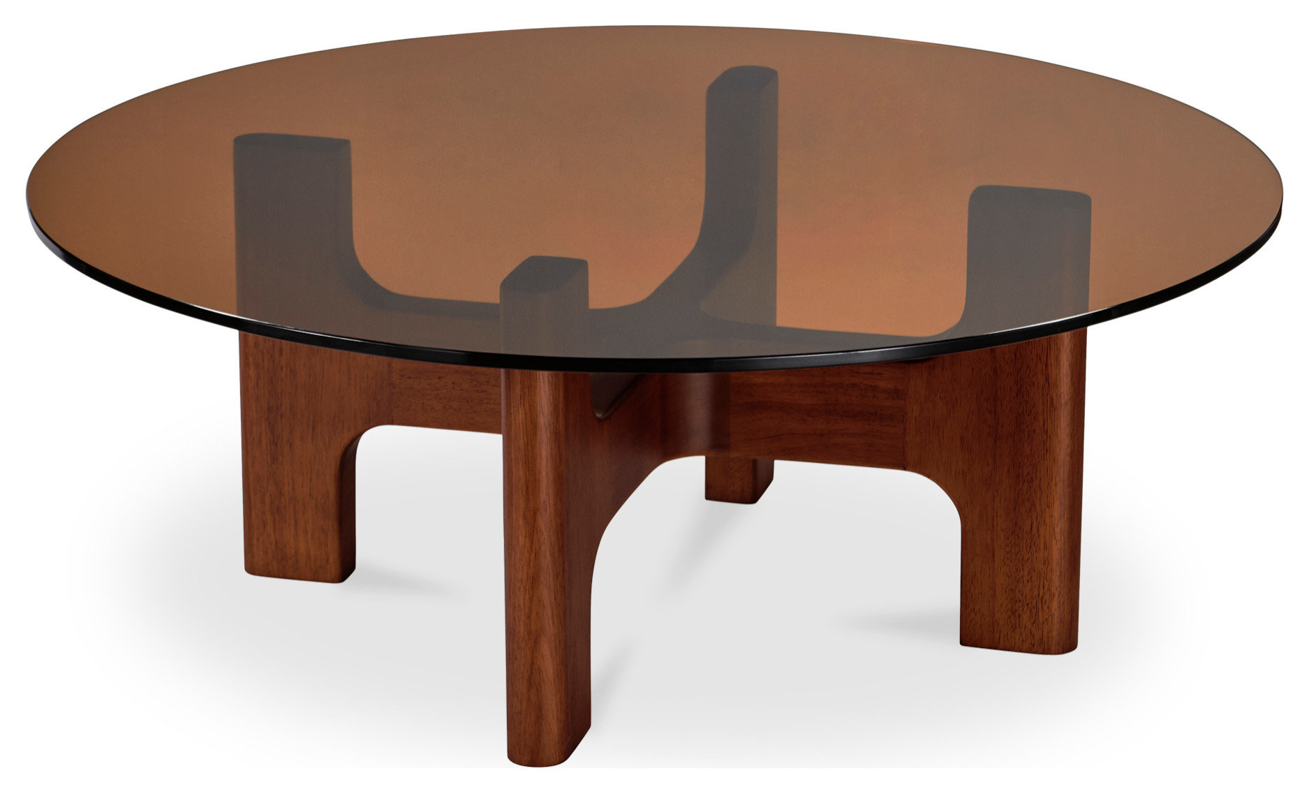 Luke Amber Tempered Glass Coffe Table - Transitional - Coffee Tables ...