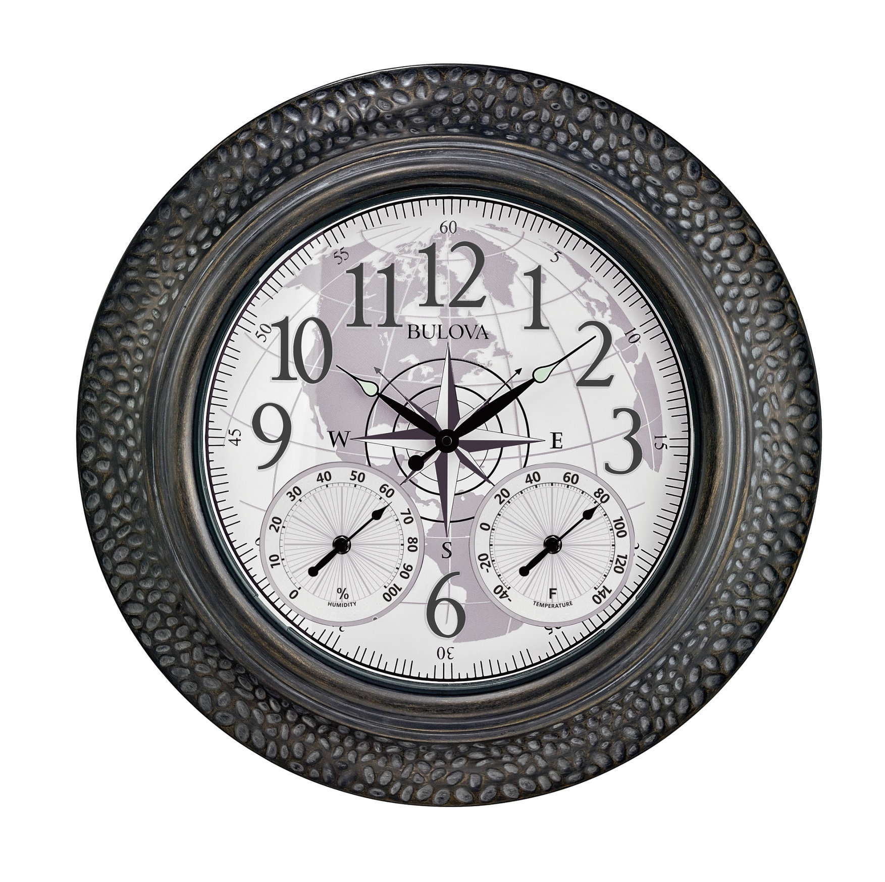 Bulova Clocks C3391, Lighted outdoor dial, Explorer, Patio accent ...