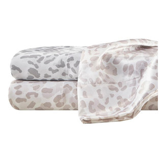 Sheet Set Twin Gray Leopard - Contemporary - Sheet And Pillowcase Sets ...
