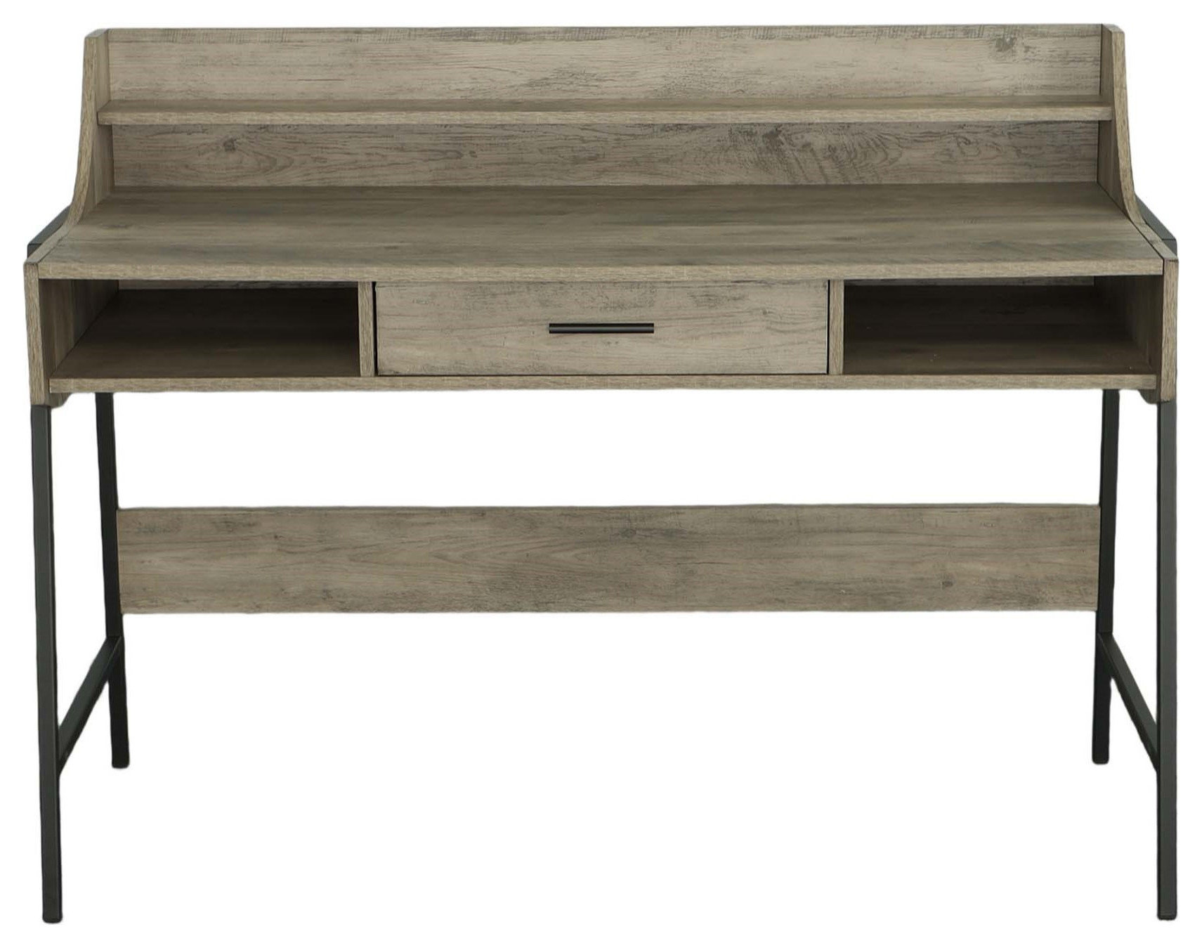 Maple Accent Desk, Driftwood/Metal - Industrial - Desks And Hutches ...
