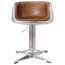 Aviator Adjustable Height Bar Stool, Leather and Metal - Contemporary ...