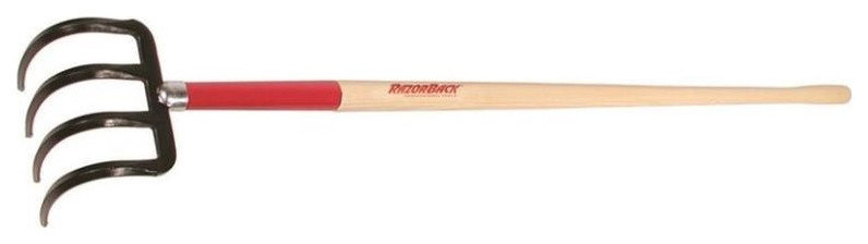 Razor-Back 75138 Potato Hook, 7" Head, 54" Wood Handle - Forks Rakes ...