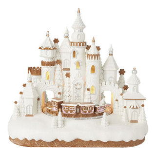 December Diamonds Gingerbread Village Gingerbread Castle With Led ...