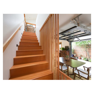 Japanese Modern ADU- Tiny House for a Designer - Staircase - Portland ...