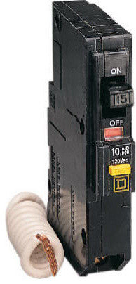 Single Pole Ground Fault Interrupter Circuit Breaker 15A - Transitional ...