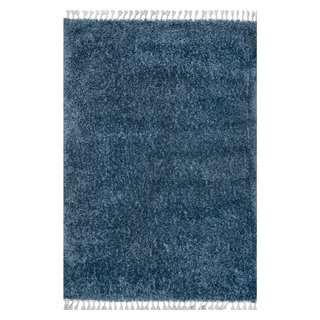 nuLOOM Katherina Casuals Shags Striped Area Rug, 5' - Contemporary ...