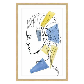 "Eccentric" Framed Painting Print, 24"x36" - Contemporary - Prints And ...