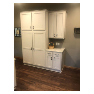 Modern Kitchen Remodel Done in a Morning Dew Color - Modern - Kitchen ...