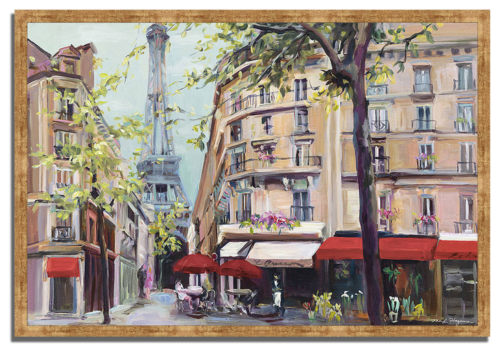 "Springtime In Paris" By Marilyn Hageman, Framed Painting Print, Ready ...