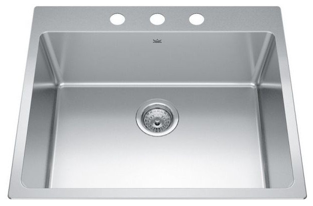 Franke Brookmore 25in x 21in Drop-In Single Bowl Stainless Steel ...