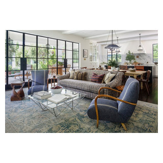 Mediterranean Revival Residence - Mediterranean - Living Room - Los ...