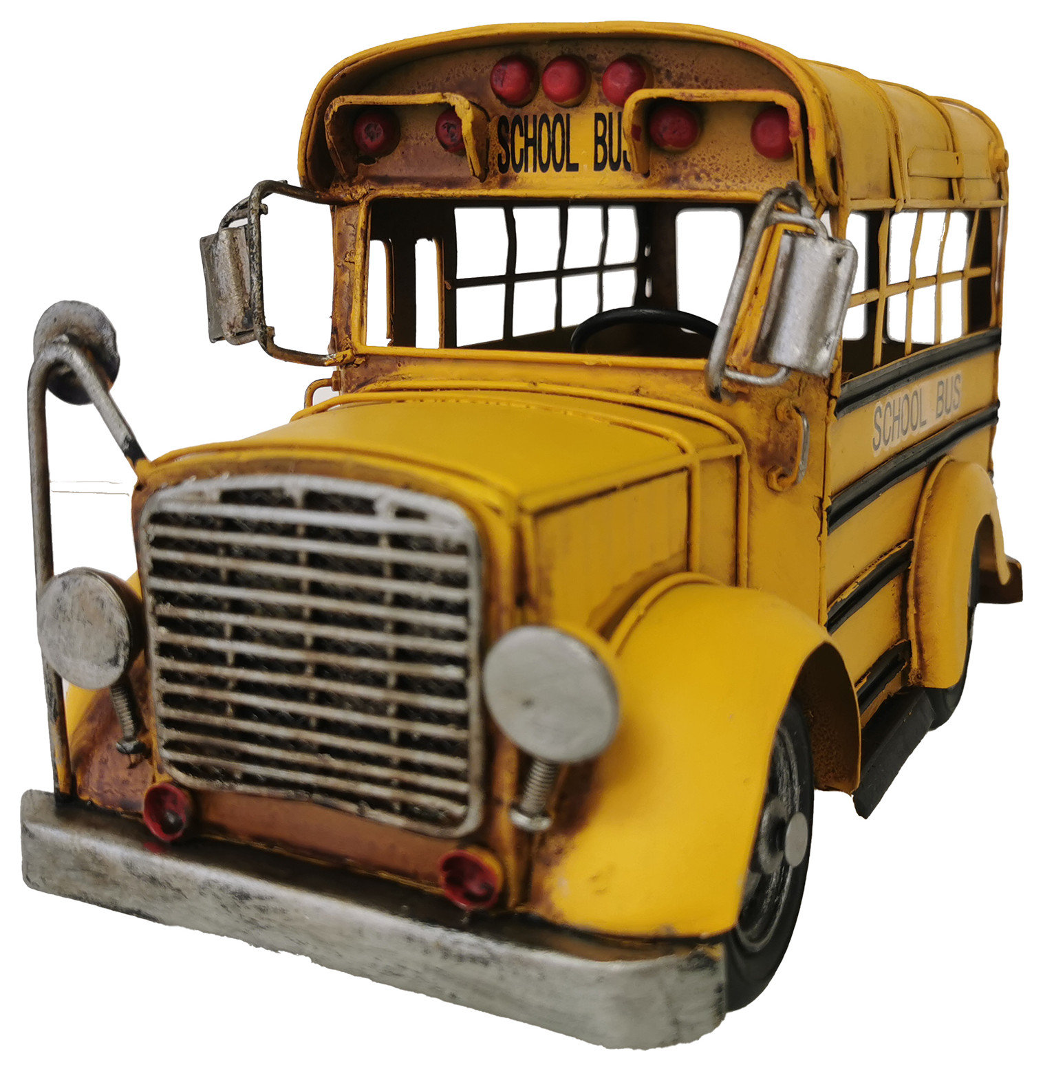 Metal Model School Bus Decor - Contemporary - Decorative Objects And ...