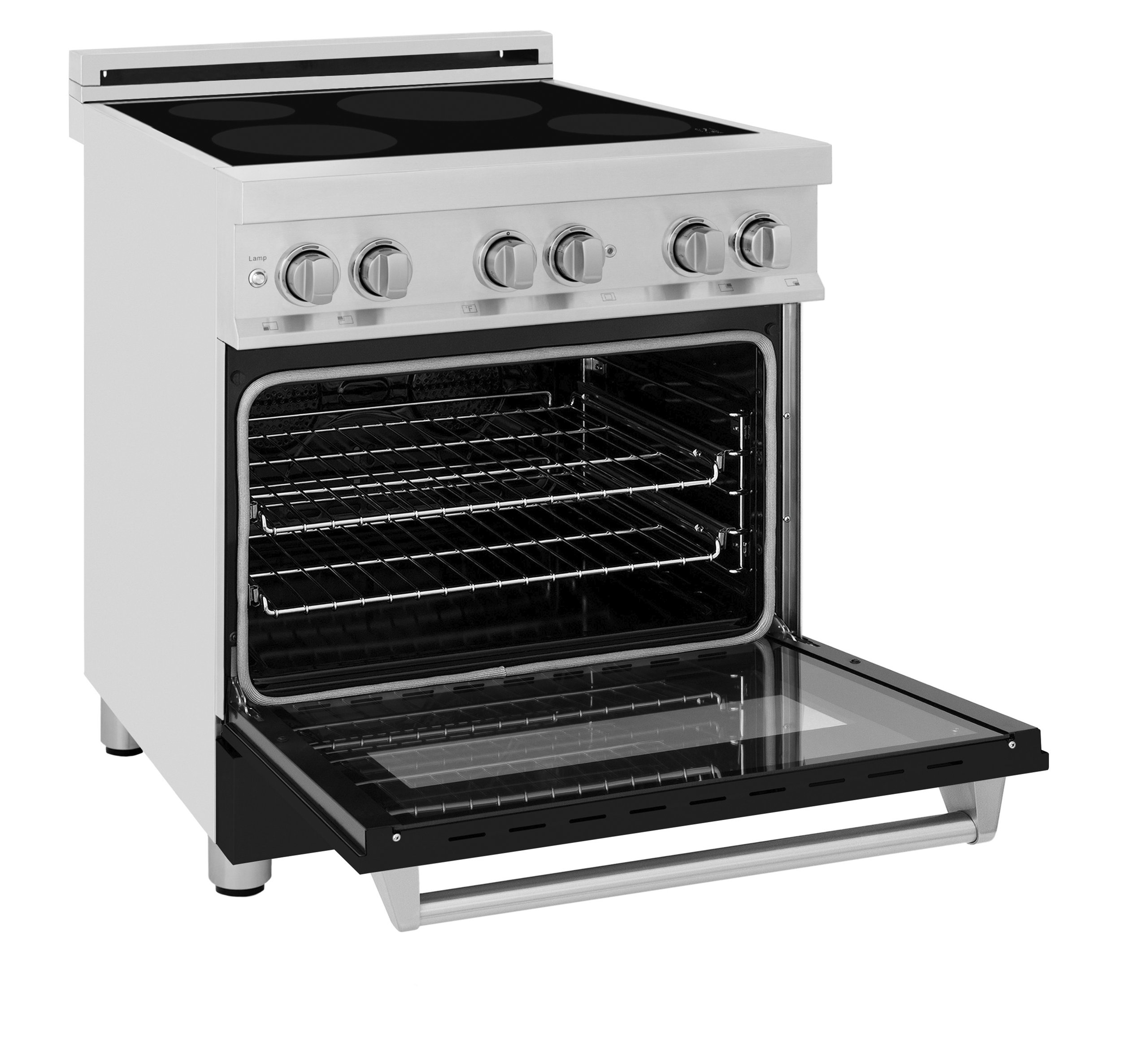 ZLINE 30 Induction Range, Stainless Steel With a Black Matte Door RAIND ...