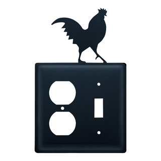 Rooster Single Outlet and Switch Cover - Farmhouse - Switch Plates And ...