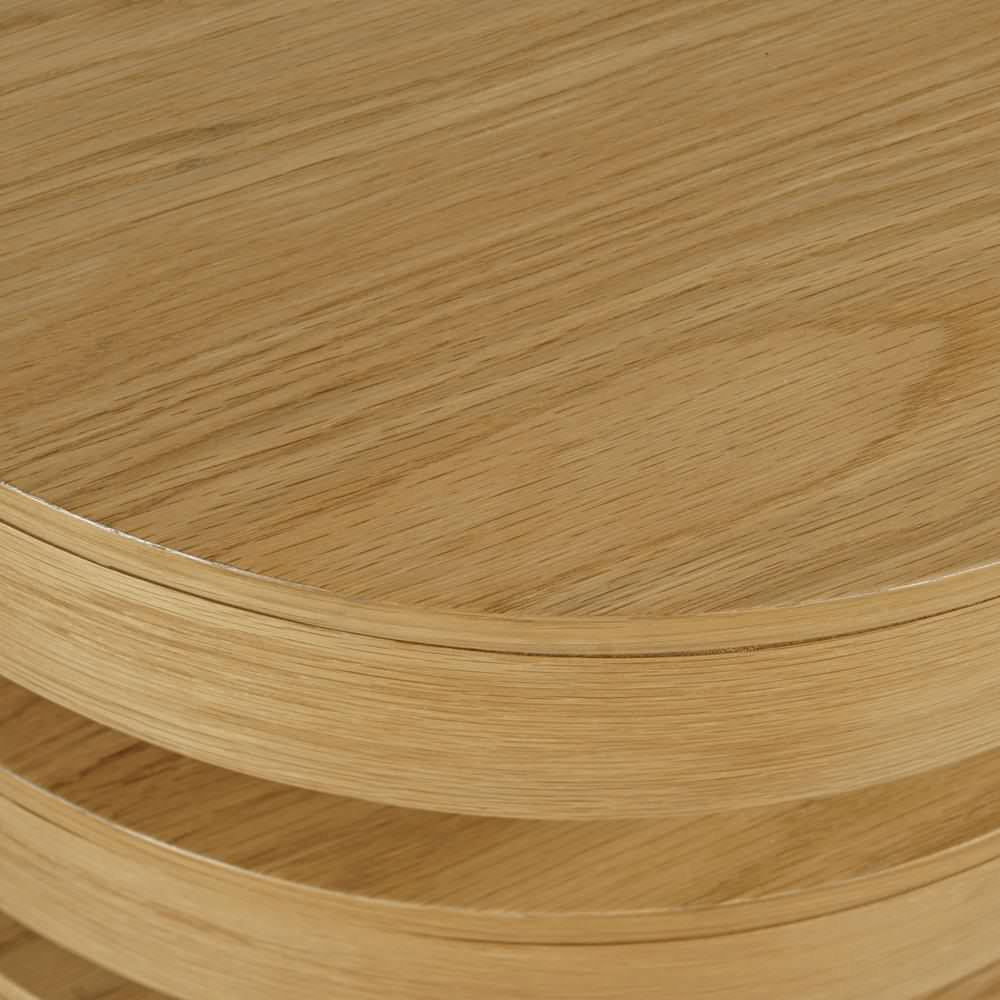 Brix Mid-Century Modern Floating Sculpture Layered Round End Table ...