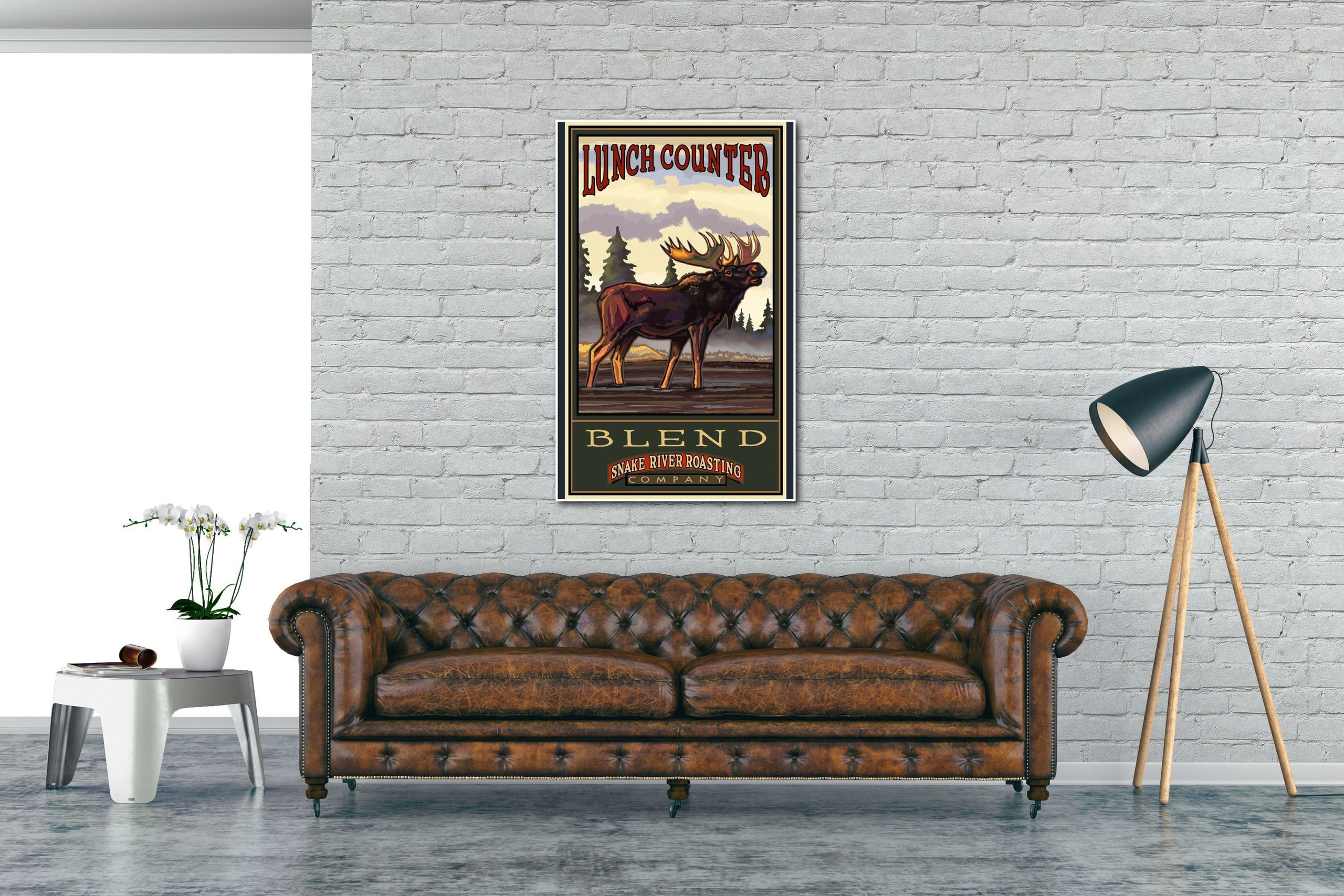 Paul A. Lanquist Lunch Counter Blend Art Print, 30"x45" - Contemporary ...