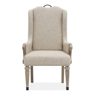 Upholstered Host Arm Chair, Set of 2 - French Country - Dining Chairs ...