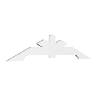 Vanguard Architectural Grade PVC Gable Bracket, 96"Wx20"H (5/12 Pitch ...