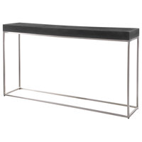 Uttermost Jase Black Concrete Console Table - Industrial - Console Tables - by HedgeApple | Houzz
