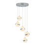 Artika Wavey LED Integrated Pendant Light Fixture, 5-Light ...