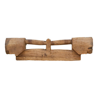 Antique Teak Cartwheel Axle - Asian - Decorative Objects And Figurines ...
