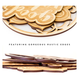 Hope Script Wood Word Wall Art Sign, 18" wide x 10" tall - Contemporary ...