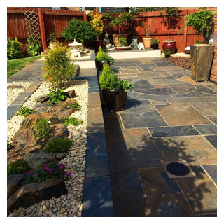 Rustic Copper Slate Paving - Rustic - Patio - Essex - by Nustone | Houzz