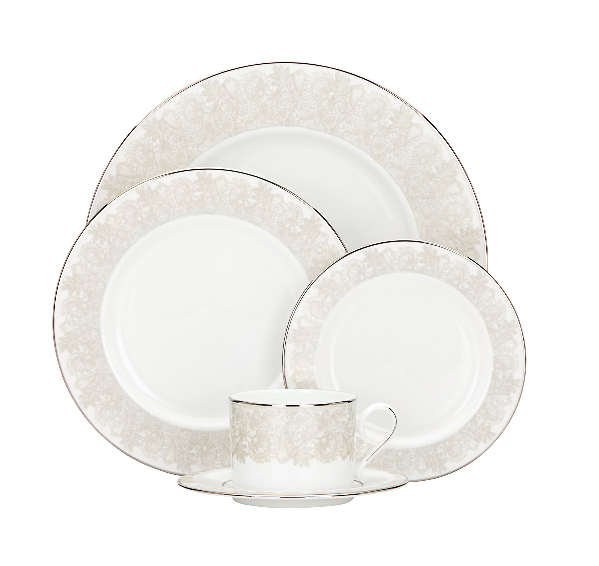 Lenox Sharon Sacks Lyrical Garden 5 Piece Dinnerware Place Setting - Traditional - Dinnerware ...