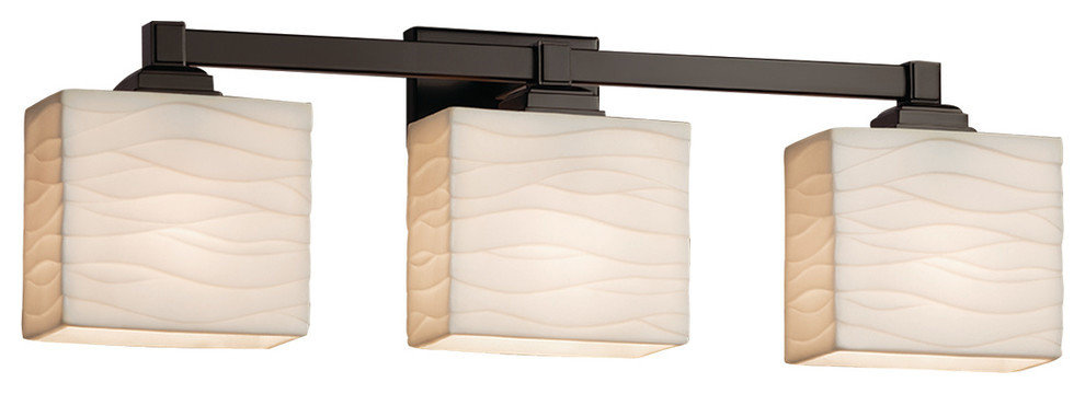 Porcelina Regency 3-Light Bath Bar - Transitional - Bathroom Vanity ...