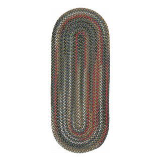 Colonial Mills Rug Wayland Runner Blue Runner, Oval, 2X11 ...