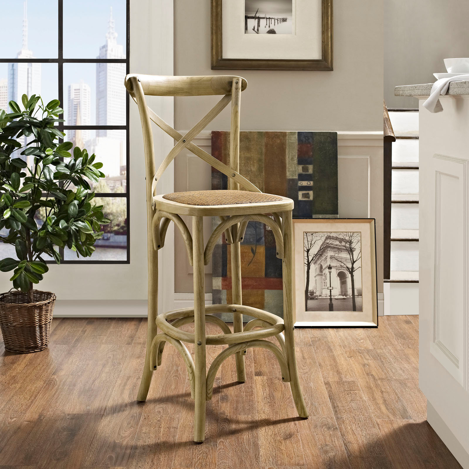 Gear Bar Stool - Natural - Tropical - Bar Stools And Counter Stools ...