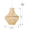 Bellona Bamboo Jar Pendant Lamp, Natural - Tropical - Pendant Lighting ...