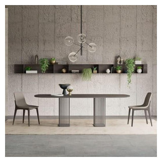 Sambuco rectangular marble dining table by Orme - Moderno - Londres - de My Italian Living | Houzz