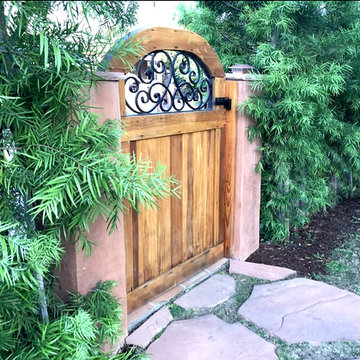 Wrought Iron Wood Gate - Photos & Ideas | Houzz