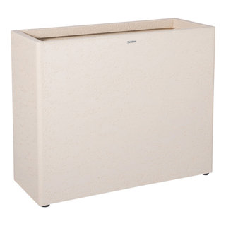 Tall Rectangular Composite Planter - Transitional - Outdoor Pots And ...