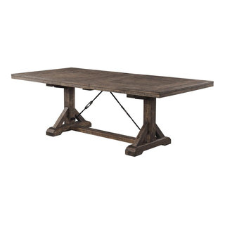 Flynn 5PC Dining Set-Table and 4 Wooden Side Chairs - Rustic - Dining ...