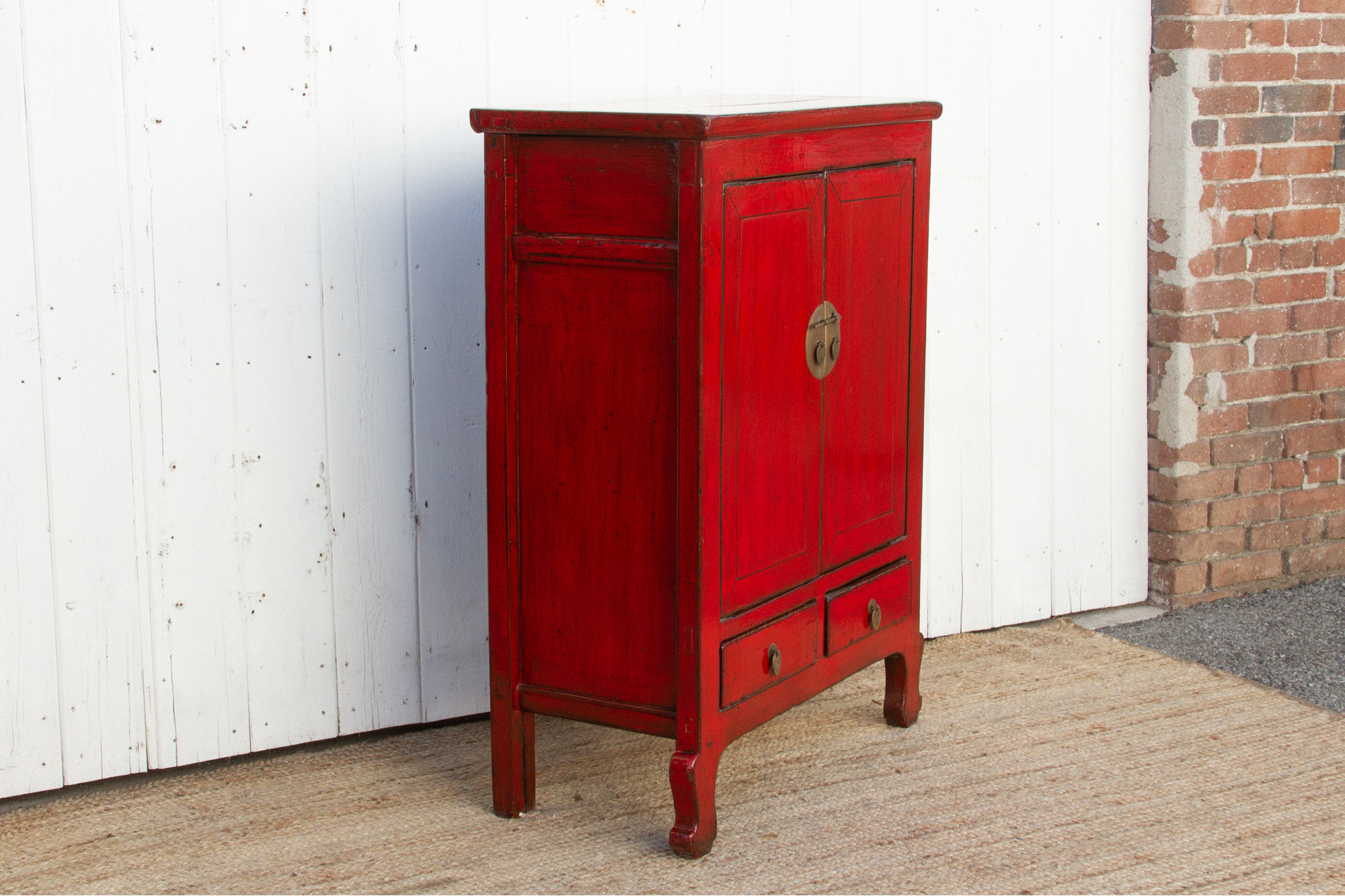 Red Lacquered Ming Style Cabinet - Asian - Buffets And Sideboards - by ...