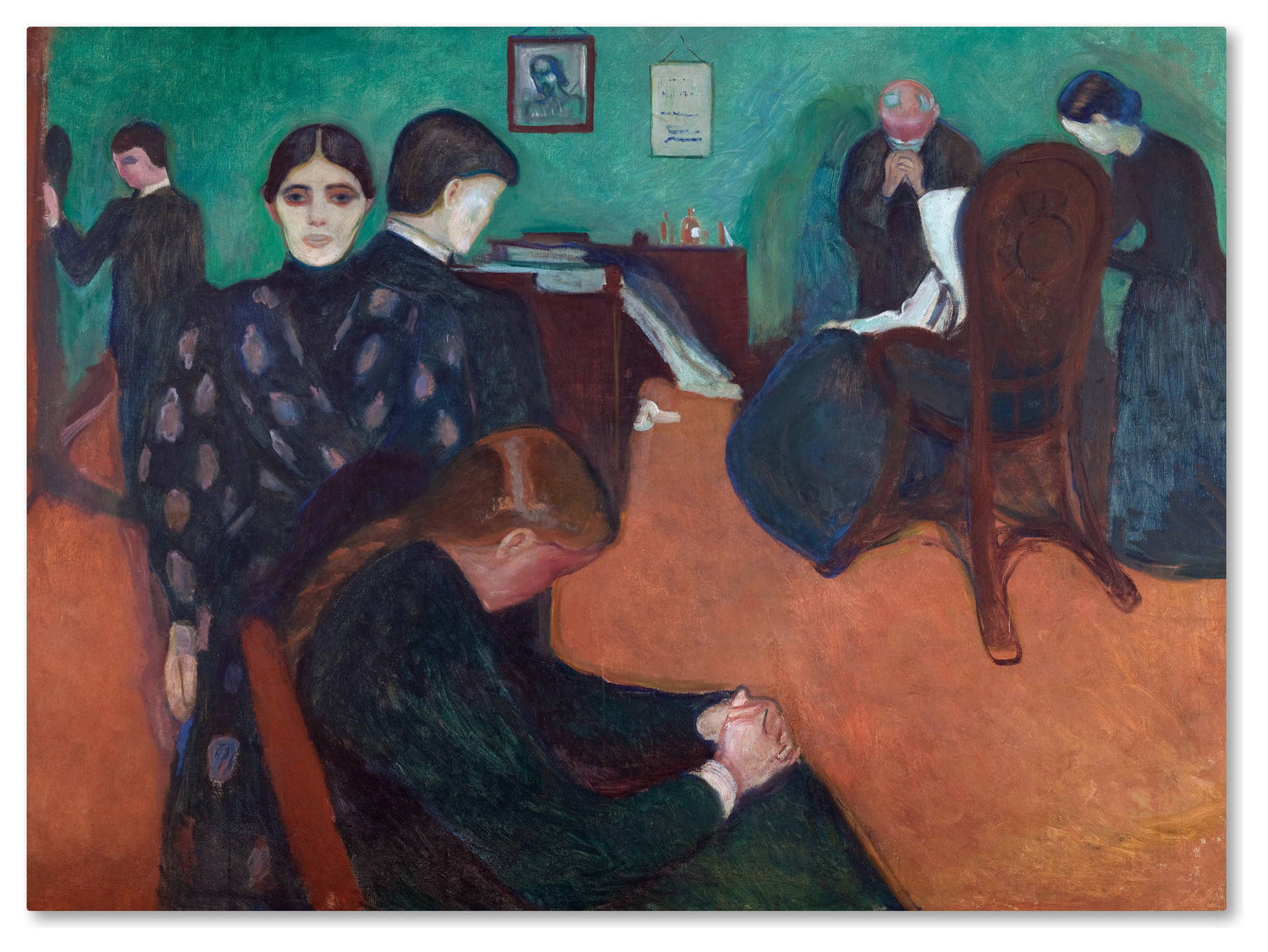 Edvard Munch 'Death In The Sickroom' Canvas Art, 24"x18" - Traditional ...