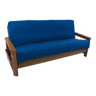 Solid Twill 8 to 9-inch Full Futon Cover - Transitional - Bar Stools ...