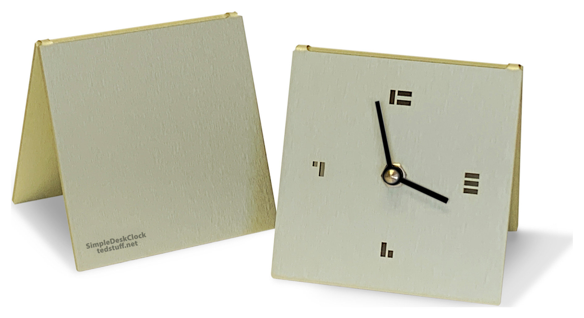 The SimpleDesk Clock in Gold - Contemporary - Desk And Mantel Clocks ...