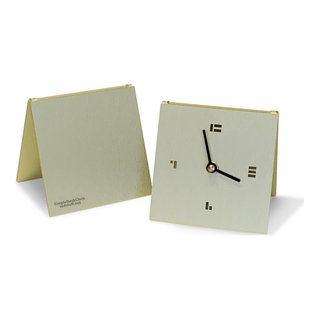 The SimpleDesk Clock in Gold - Contemporary - Desk And Mantel Clocks ...