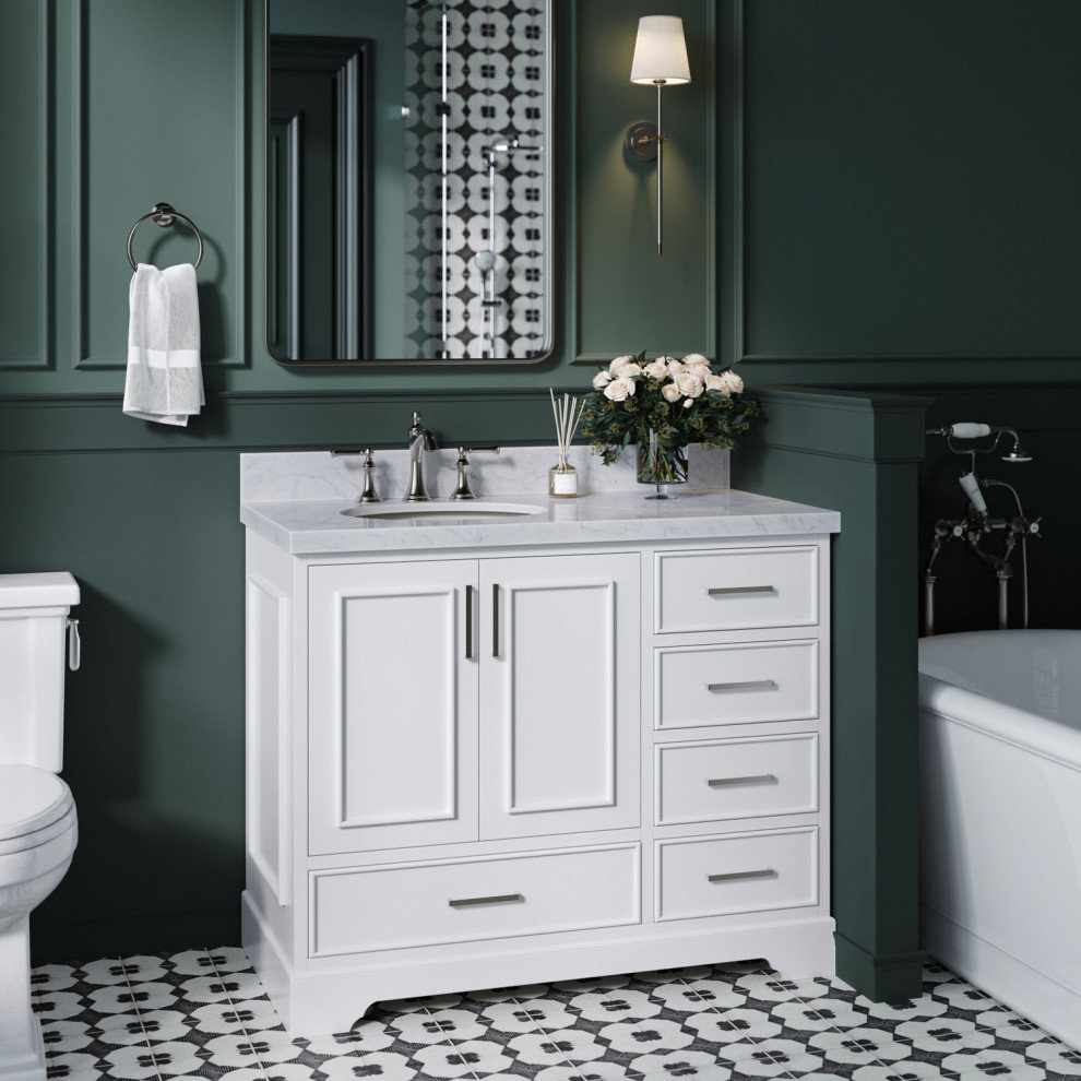 Ariel Stafford 42" Single Sink Bathroom Vanity Base - Transitional ...