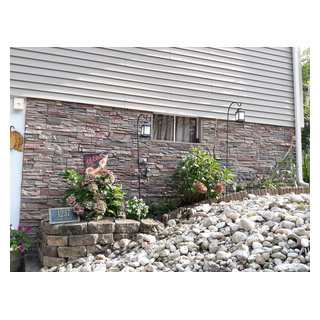 DIY Faux Stone Home Siding with Desert Sunrise Stacked Stone - Exterior ...