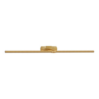 Langley Natural Brass 40" LED Picture Light - Modern - Display And ...