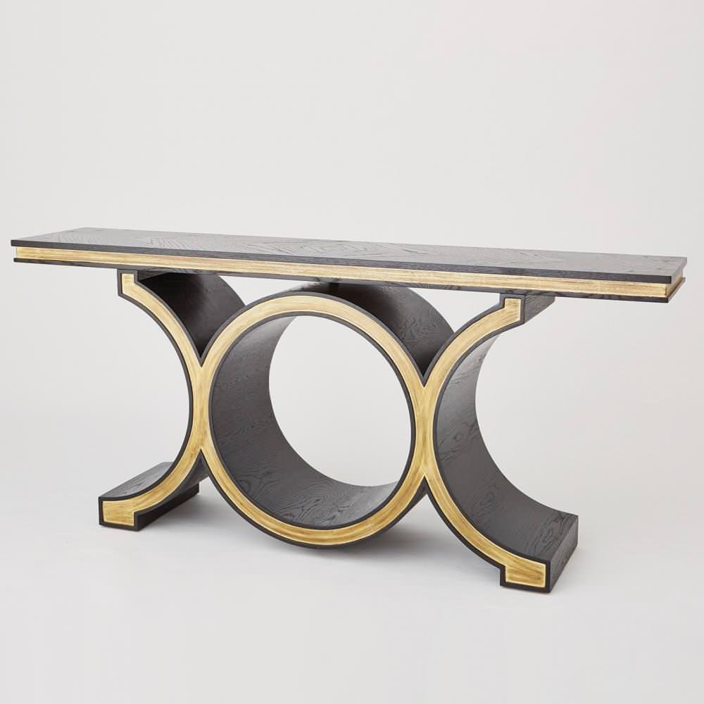 Link Black/Gold Console - Contemporary - Console Tables - by Lighting ...
