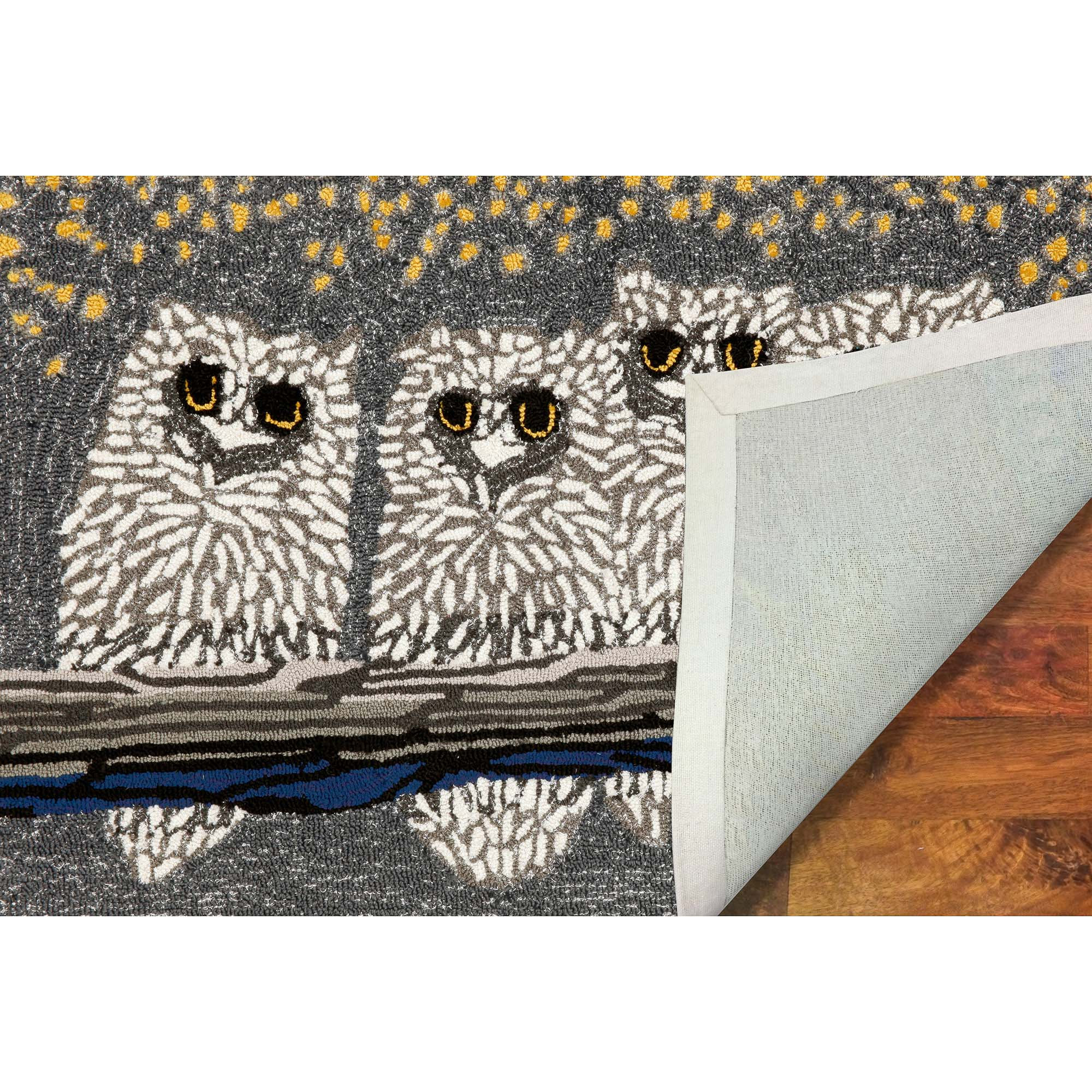 Frontporch Owls Indoor/Outdoor Rug Night, 2'x5' - Rustic - Outdoor Rugs ...