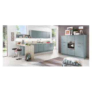 Modern transitional kitchen cabinet designs - Aqua Super matt - Modern ...