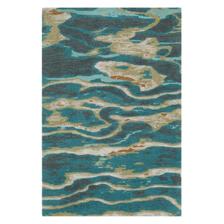 Hand Tufted Artist Studio Area Rug ART-243, 2' x 3' - Contemporary ...