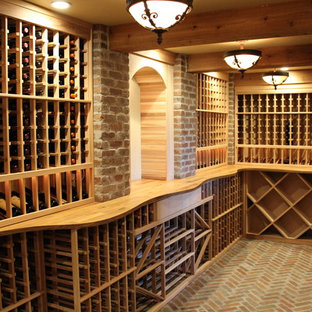 75 Beautiful Huge Brick Floor Wine Cellar Pictures & Ideas | Houzz